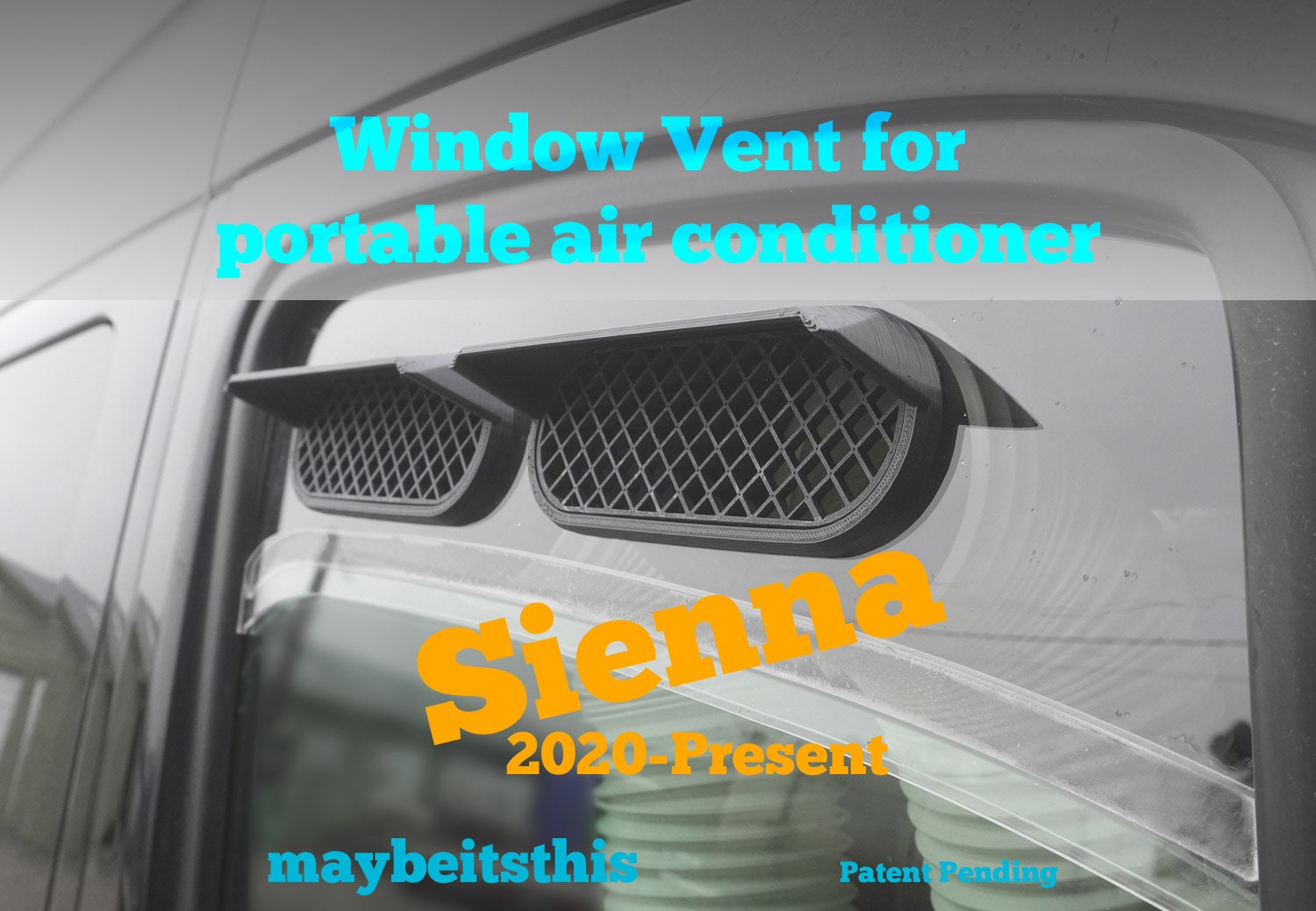 Portable AC Window Vent For Toyota Sienna 2020-present - Etsy