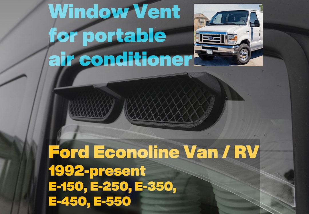 Portable AC Window Vent For; Ford Econoline Van / RV, 1992 to Present ...