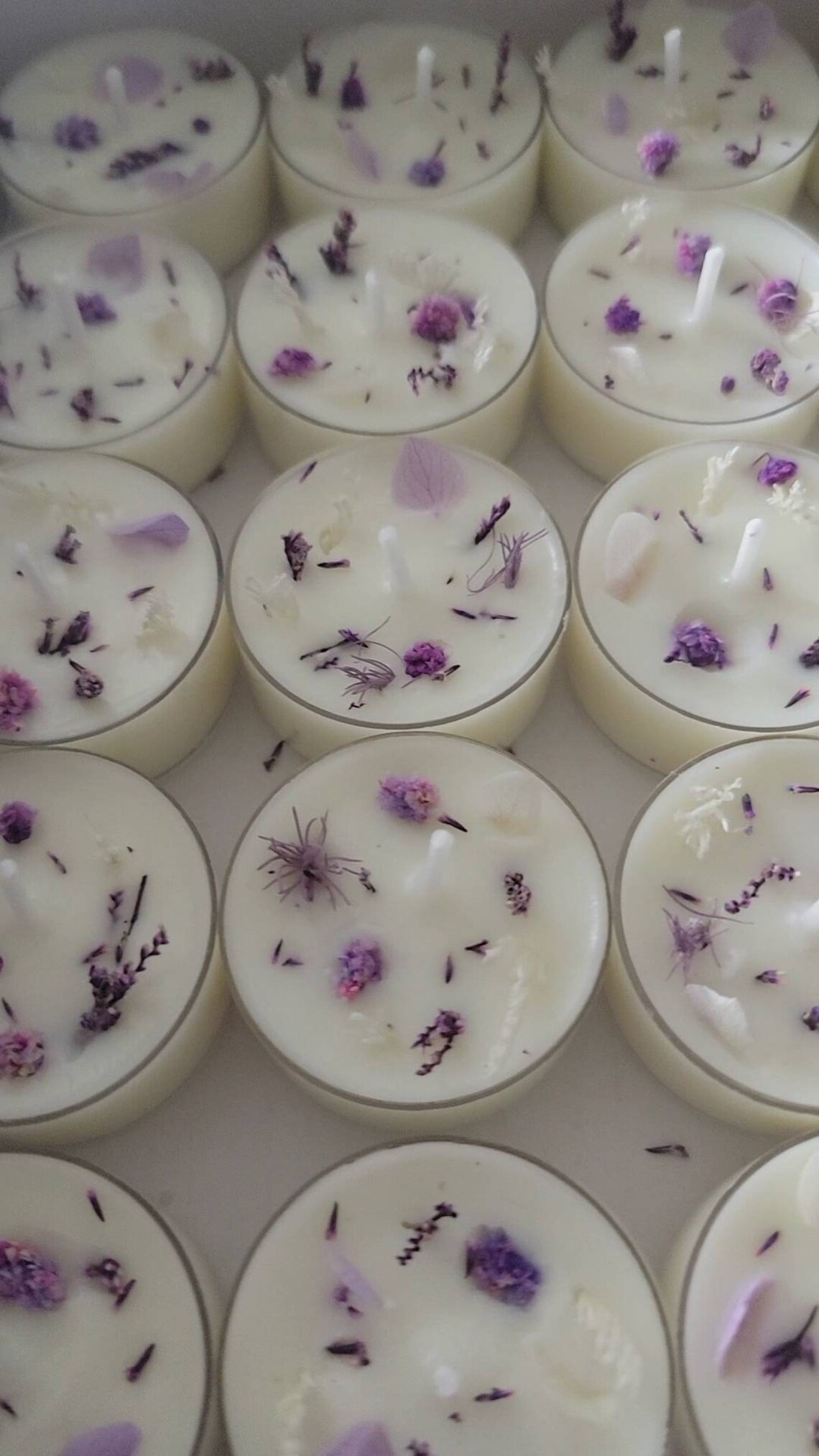 Lavender Vanilla Scented Tealight Candles Organic Soy - Etsy