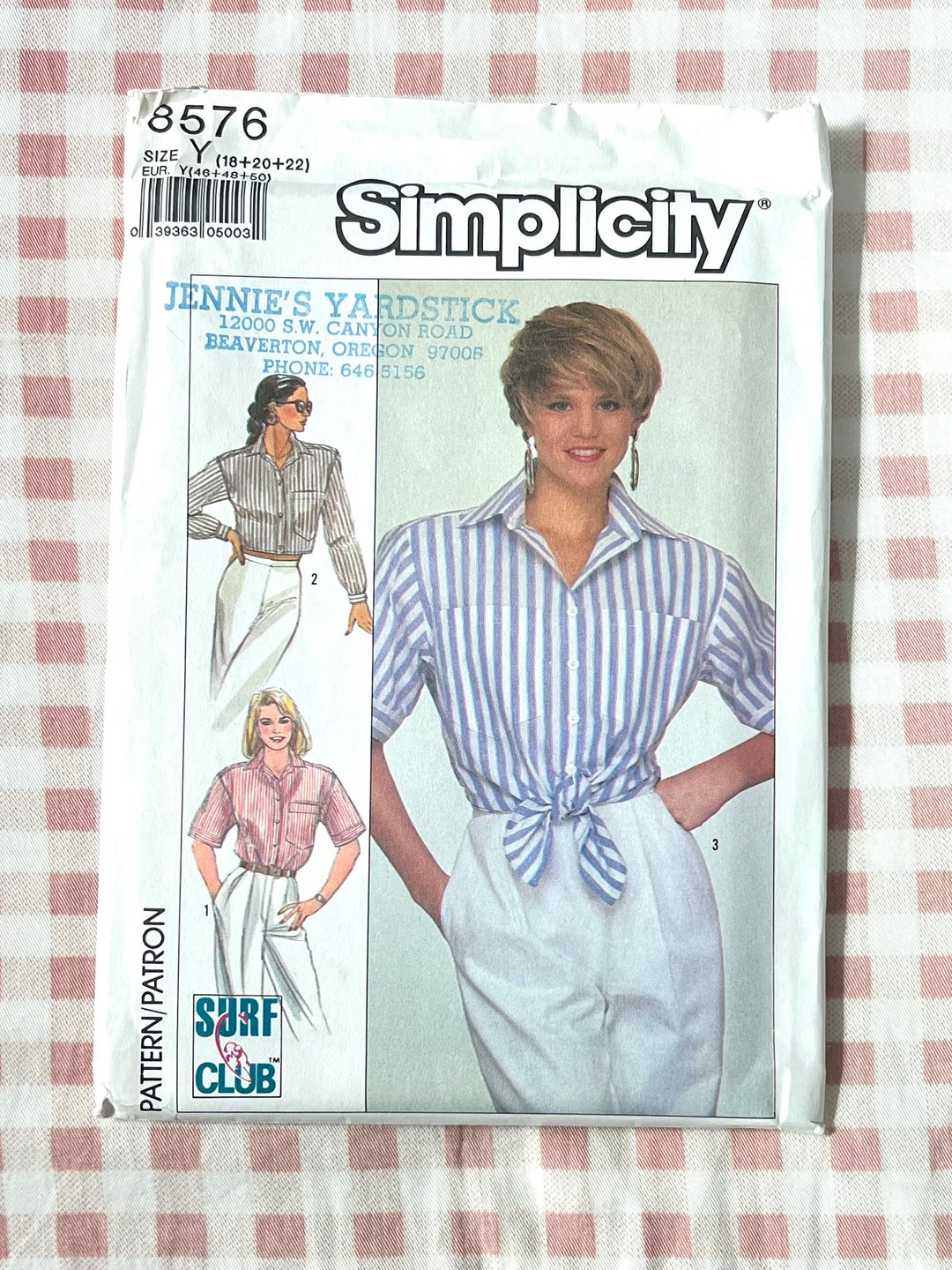 Vintage 1988 Simplicity Sewing Pattern 8576 (uncut) - Etsy
