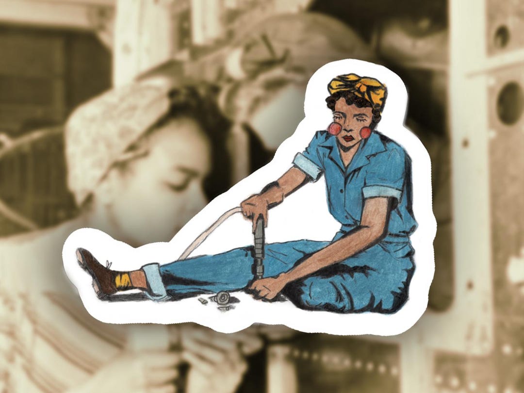 1940s Rosie the Riveter Girls Sticker PRE-ORDER - Etsy