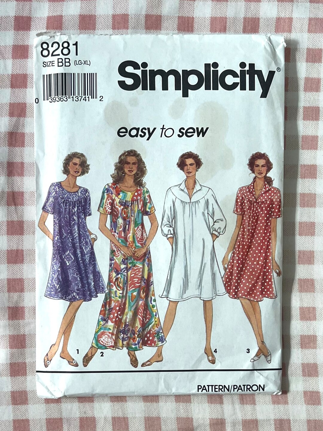 Vintage 1993 Simplicity Sewing Pattern 8281 uncut - Etsy