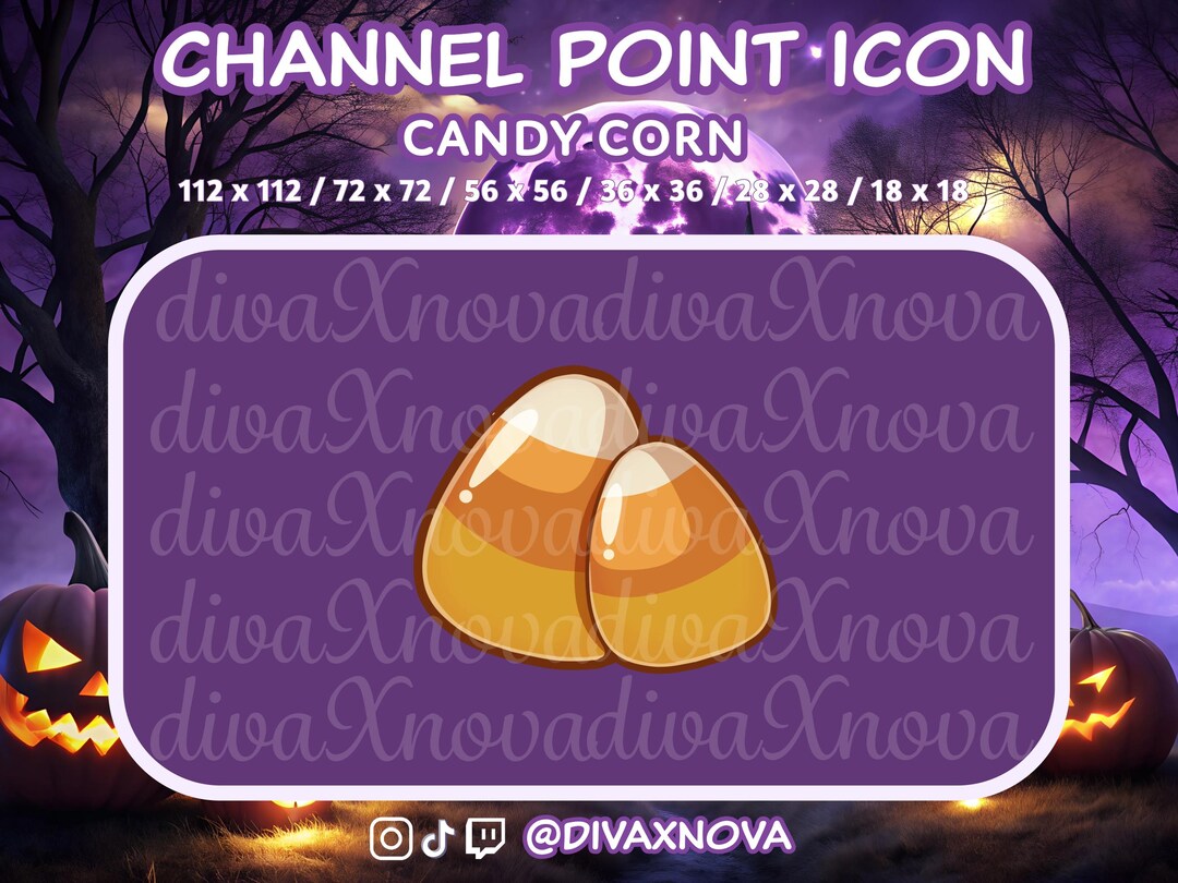 Candy Corn Channel Point Icon for Twitch (digital Download) - Etsy