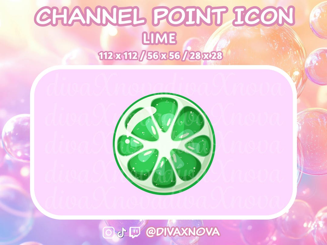 Lime Channel Point Icon for Twitch Streaming (digital Download) - Etsy