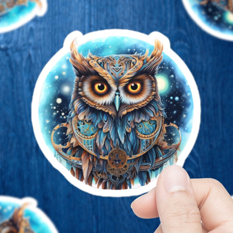 Owl Sticker - Etsy UK