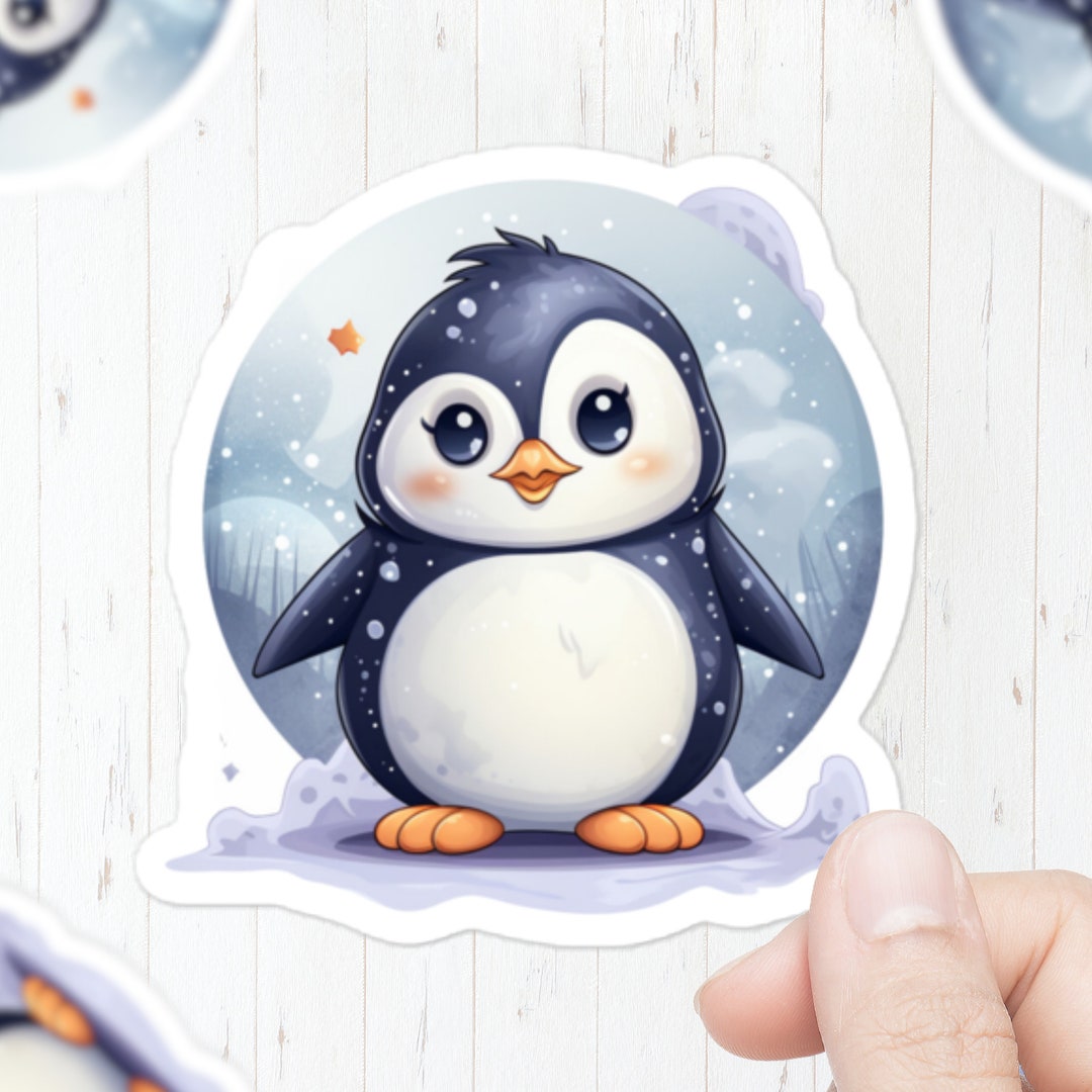 Penguin Sticker | Cute Penguin Sticker | Animal Art | Animal Sticker ...