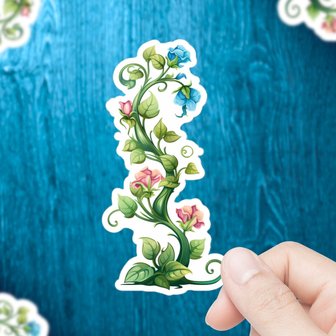 Floral Vine Sticker | Magical Vine | Magical Stickers | Spring Stickers ...