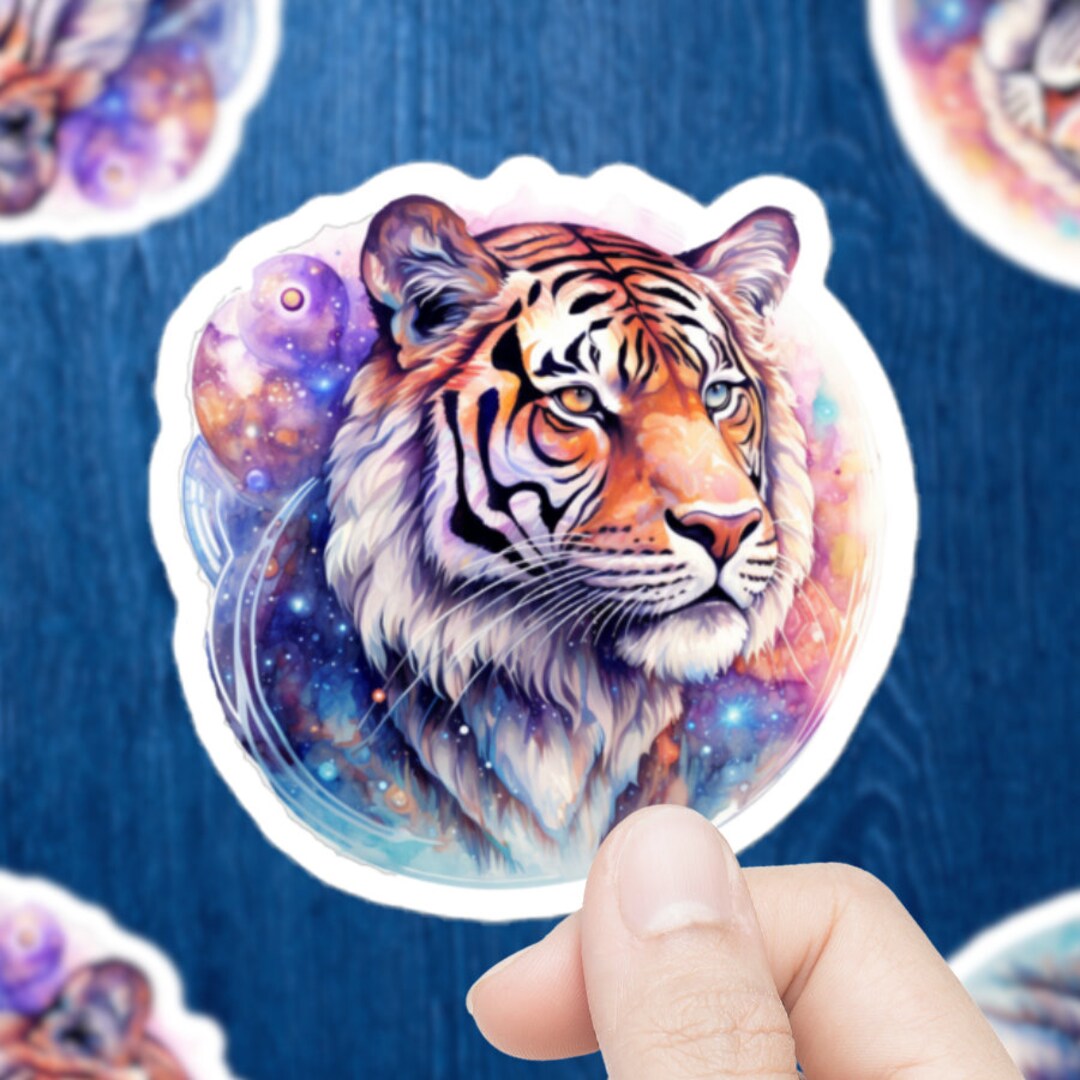 Tiger Sticker | Celestial Tiger | Magical Tiger | Magical Stickers ...
