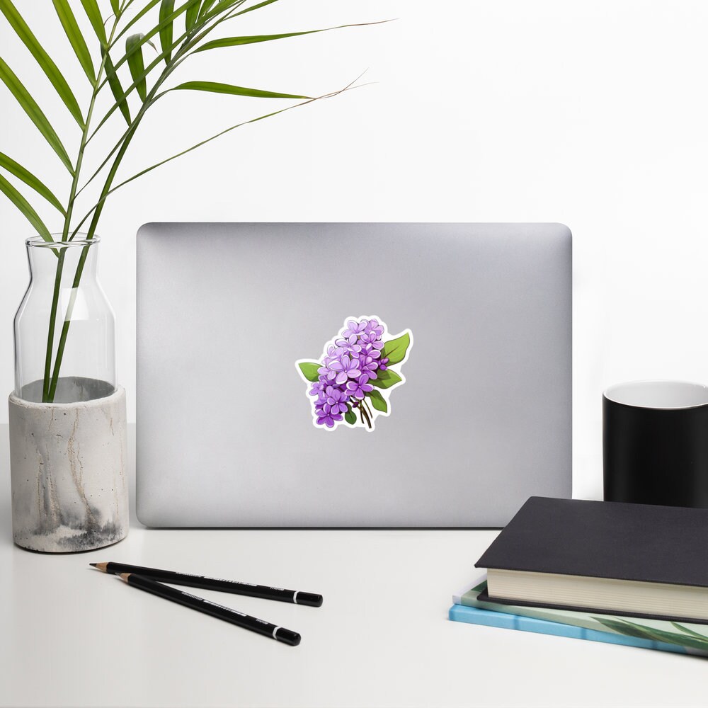 Lilac Flower Sticker | Flower Sticker | Flower Art | Lilac Art | Garden ...