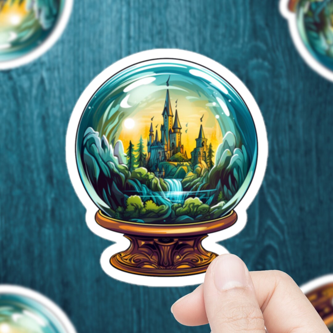 Castle Crystal Ball Sticker | Magical Stickers | Mystical Sticker | Magical World | Witchy ...