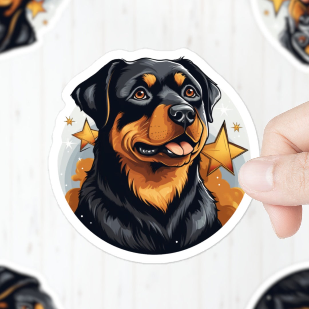 Rottweiler Sticker | Dog Stickers | Rottweiler Gifts | Pet Owner | Dog ...