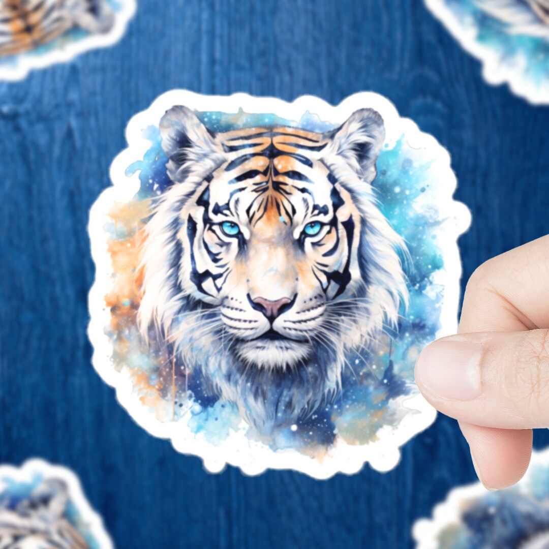 Celestial Tiger Sticker | Magical Tiger | Animal Sticker | Weatherproof ...