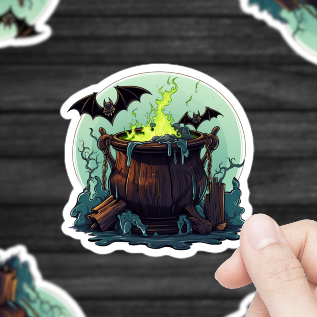 Cauldron Sticker | Magical Cauldron | Magical World | Witchy Sticker ...