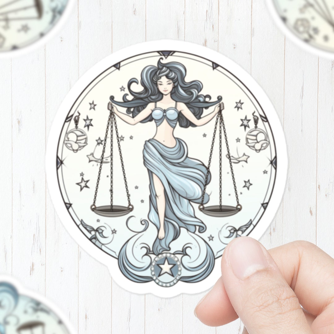 Libra Sticker | Zodiac Sticker | Astrology Sticker | Zodiac Sign ...