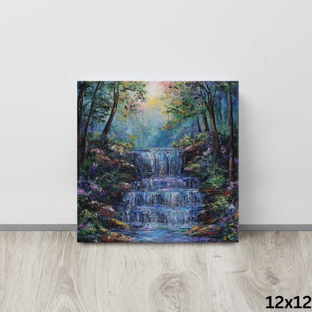 Waterfall Canvas Print | Large Wall Art | Nature Wall Art | Waterfall ...