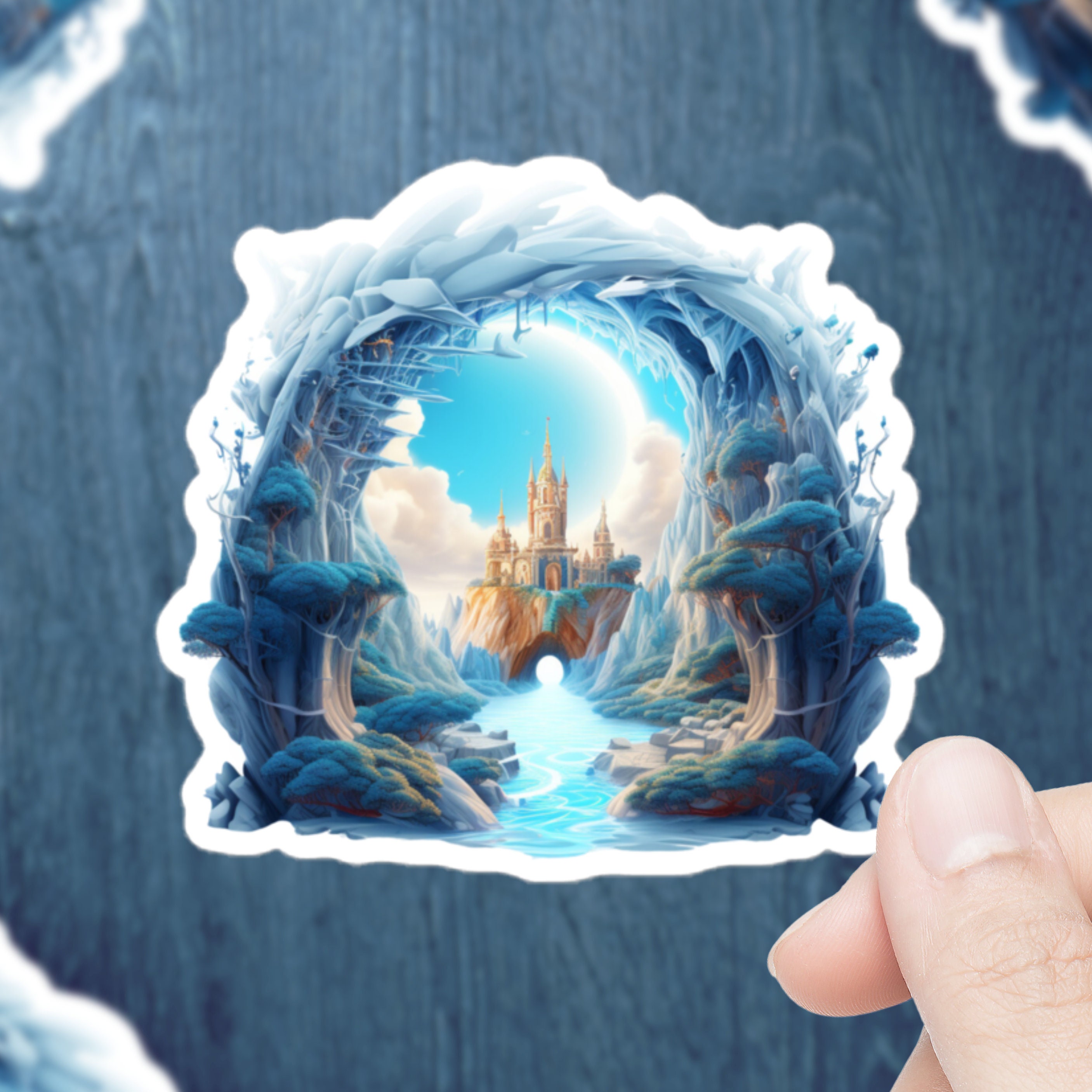 Magical Castle Sticker | Magical Land | Book Stickers | Magical Art ...