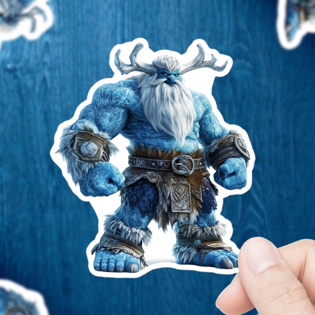 Mystical Monster Sticker Magical Ice Monster Mystical Stickers Mythical ...