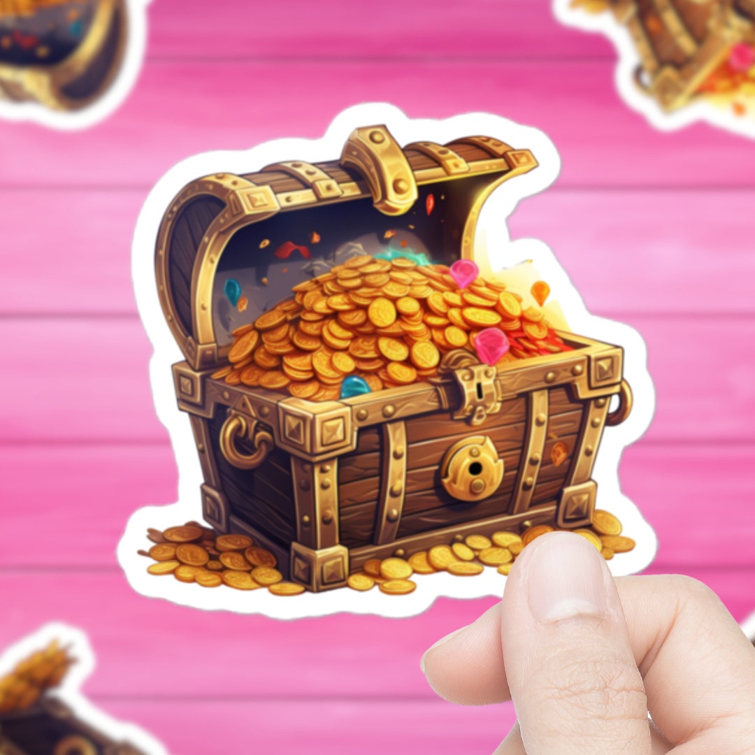 Treasure Chest Sticker | Magical Treasure | Magical World | Magical ...