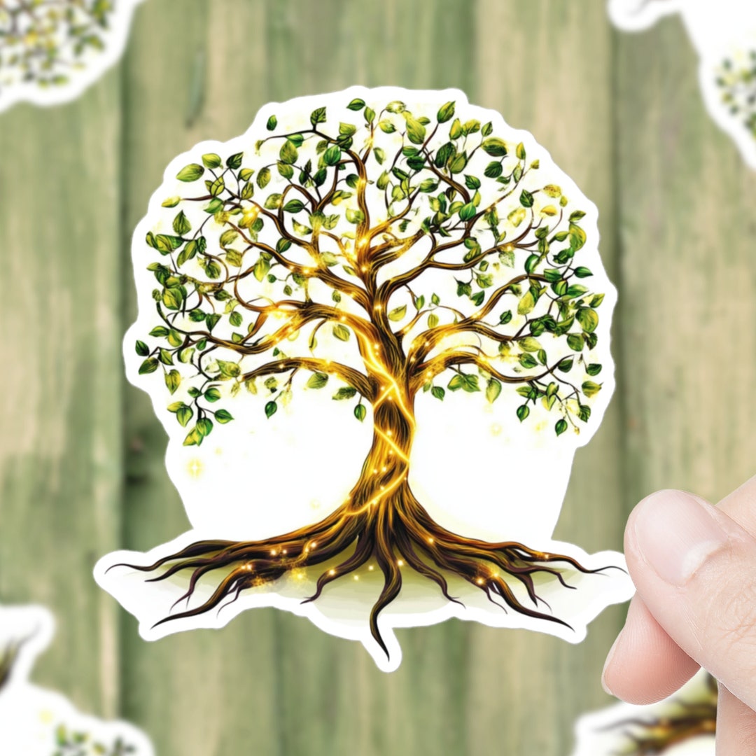 Light Tree Sticker | Magical Tree | Tree Stickers | Fall Forest ...