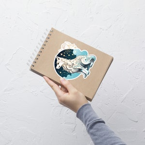 Celestial Wolf Sticker | Wolf Animal Sticker | Magical | Mystical ...