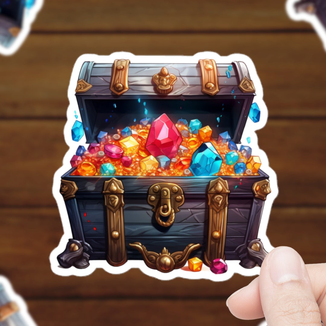 Treasure Chest Sticker | Magical Treasure | Magical World | Magical ...