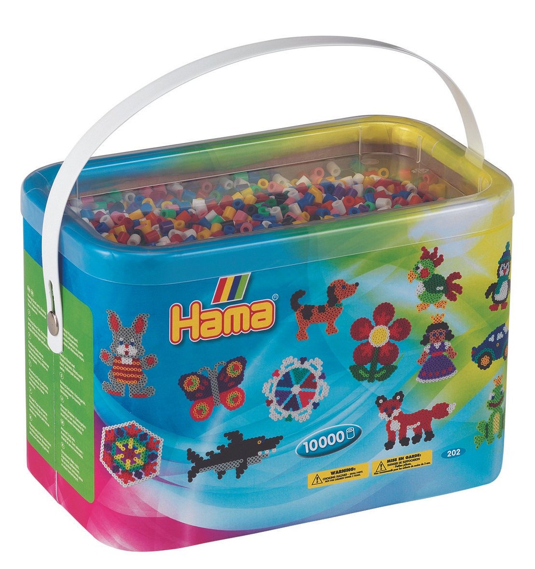 10,000 Mixed Color Midi HAMA Beads in a Reusable Bucket - Etsy