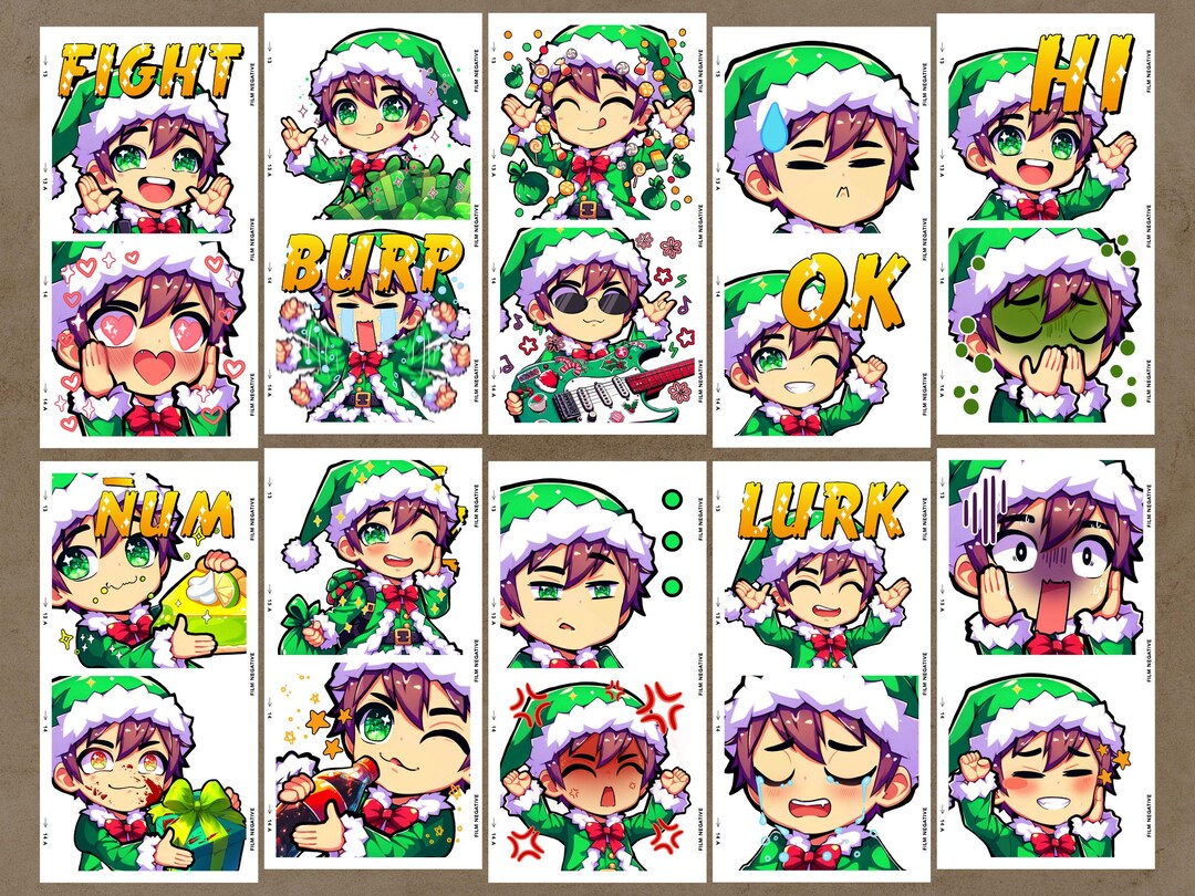 Twitch Emotes, Chibi Emotes, Text Emotes, Santa Emotes, Christmas ...