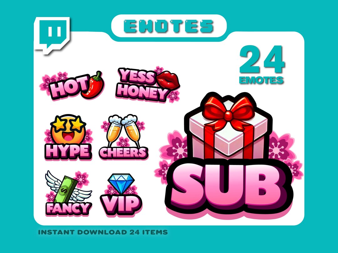 Twitch Emotes, Flower Emotes, Sakura Emotes, Text Emotes, Girl Emotes ...