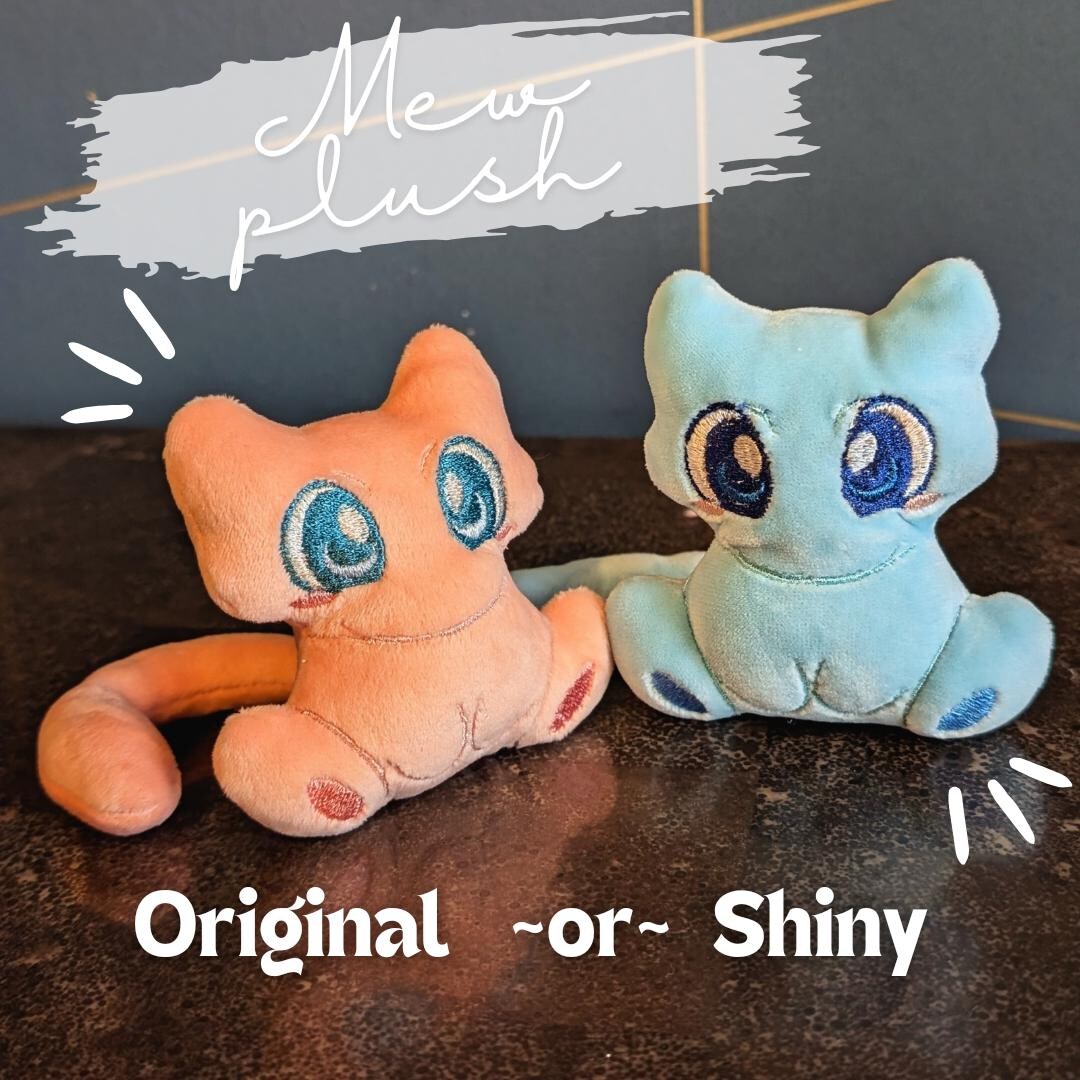 Mew Blob, Little Plushie Pal - Etsy