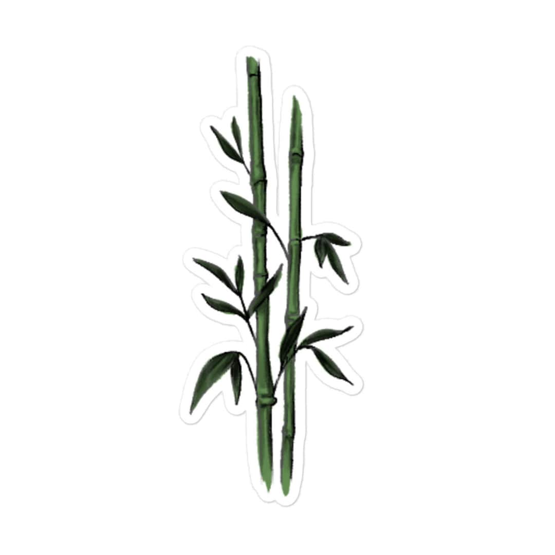 Bamboo Sticker | Asian Notebook Sticker, Laptop Sticker | Bubble-free ...