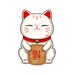 Lucky Cat Sticker | Stickers for Laptop, Notebook, Phones | Bubble-free ...