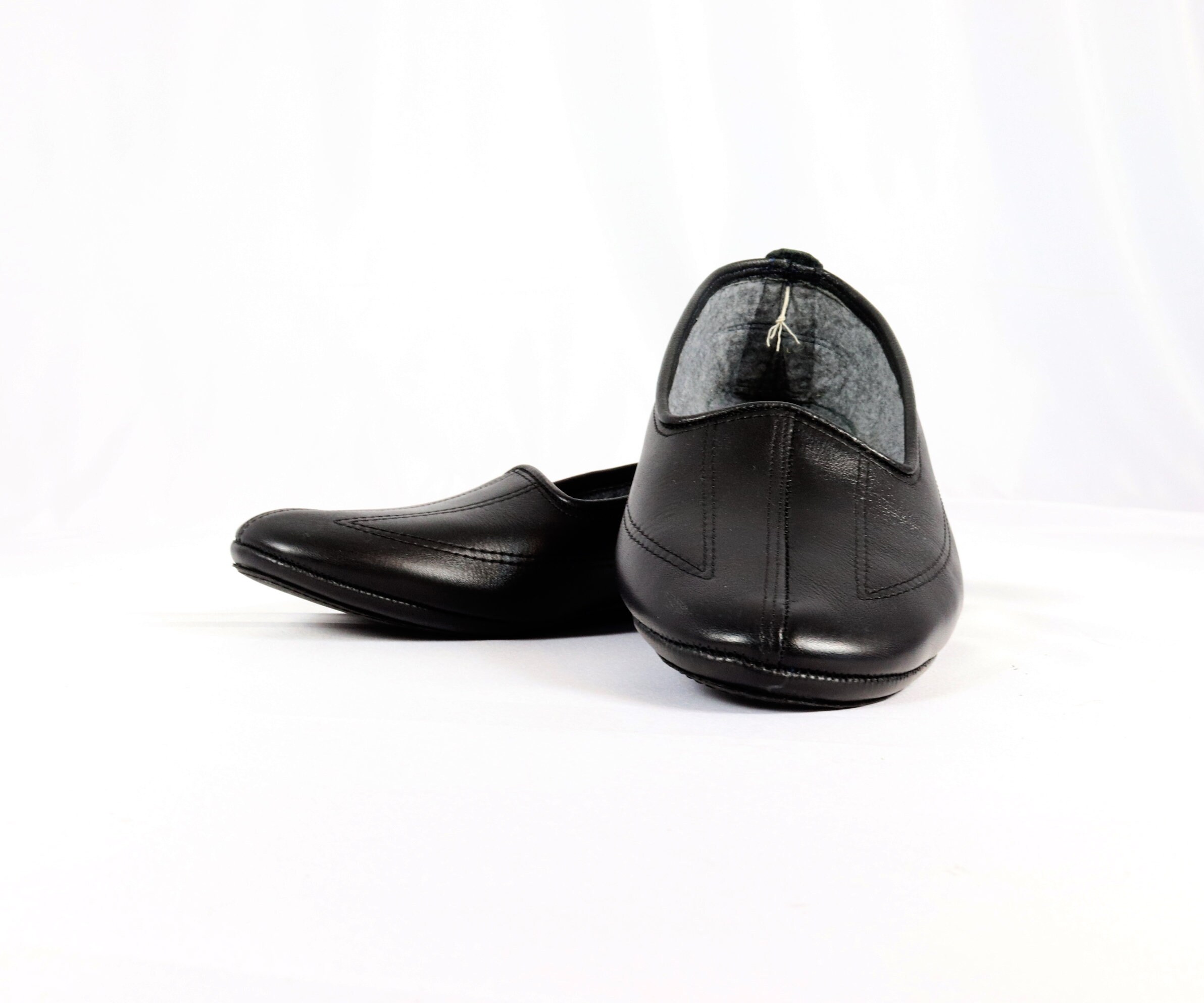 100% Leather Hajj Umrah Tawaf and House Shoes Black Umrah - Etsy