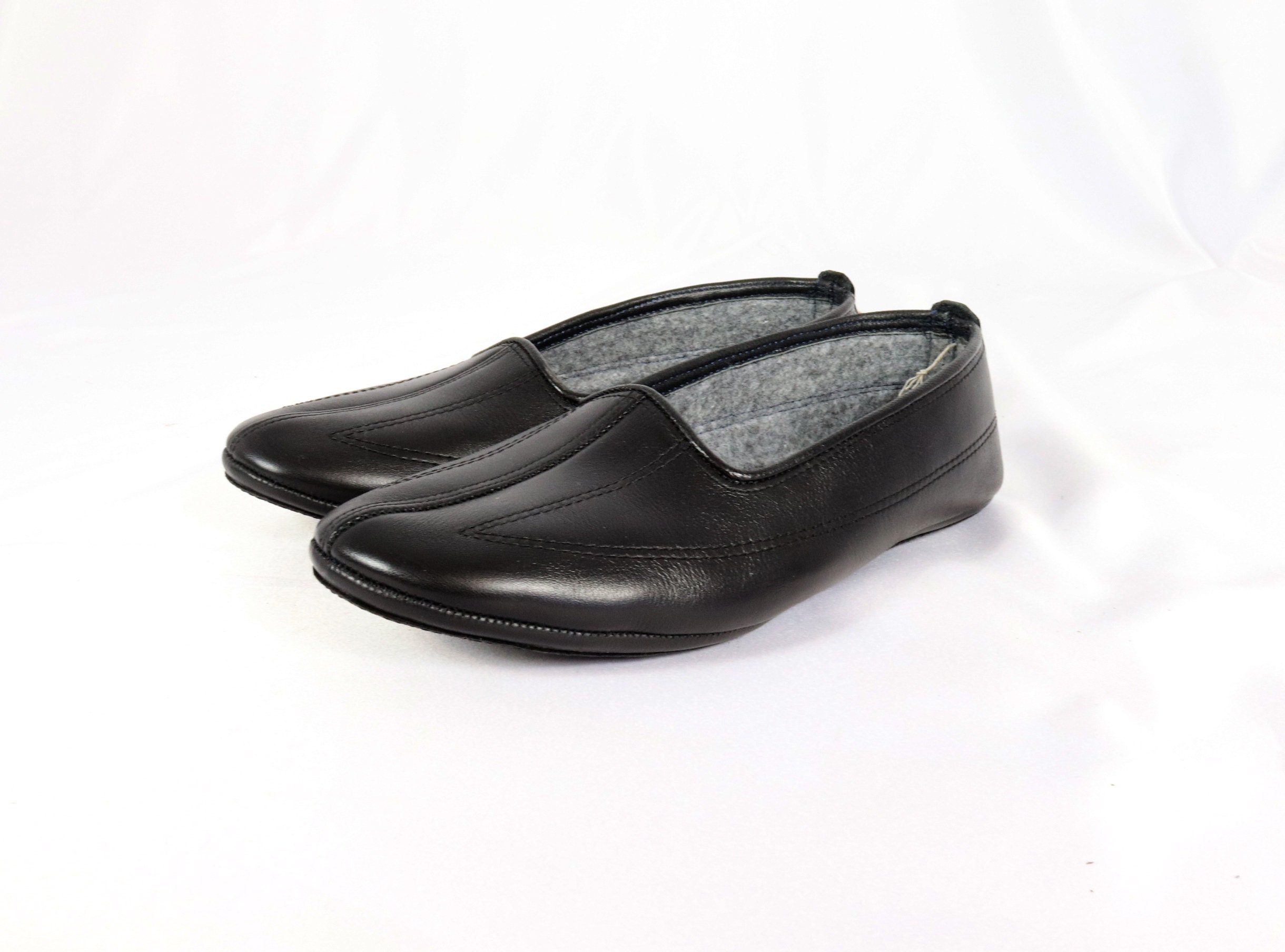 100% Leather Hajj Umrah Tawaf and House Shoes Black Umrah - Etsy