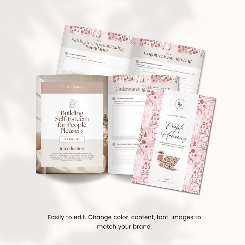 People Pleasing Worksheet, Setting Boundaries, Healthy Boundaries, Self ...