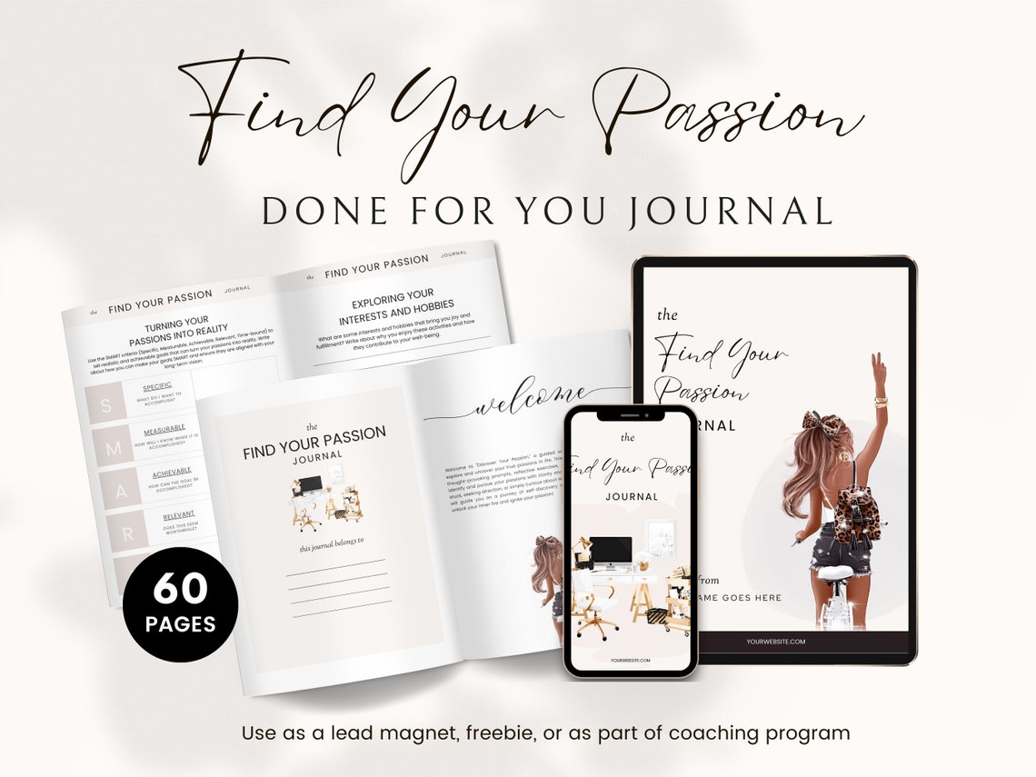 Find Your Passion Journal, Self-discovery, Self-exploration, Passion ...