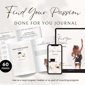 Find Your Passion Journal, Self-discovery, Self-exploration, Passion ...