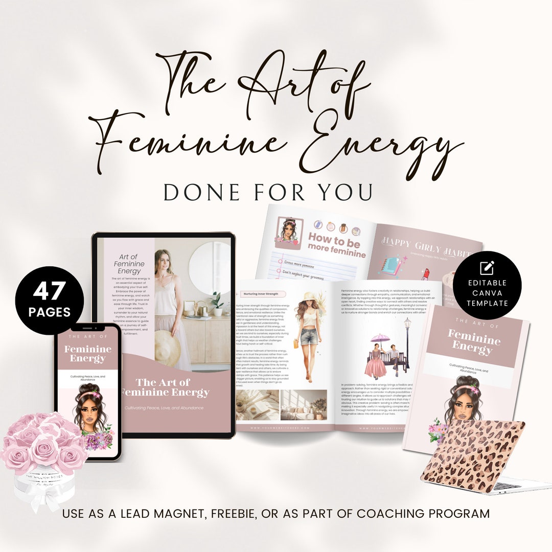The Art of Feminine Energy, Mindset Coach, Done for You, Woman Course ...