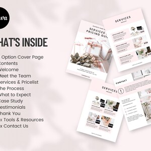 Service and Pricing Guide Template Pricelist Template Small - Etsy