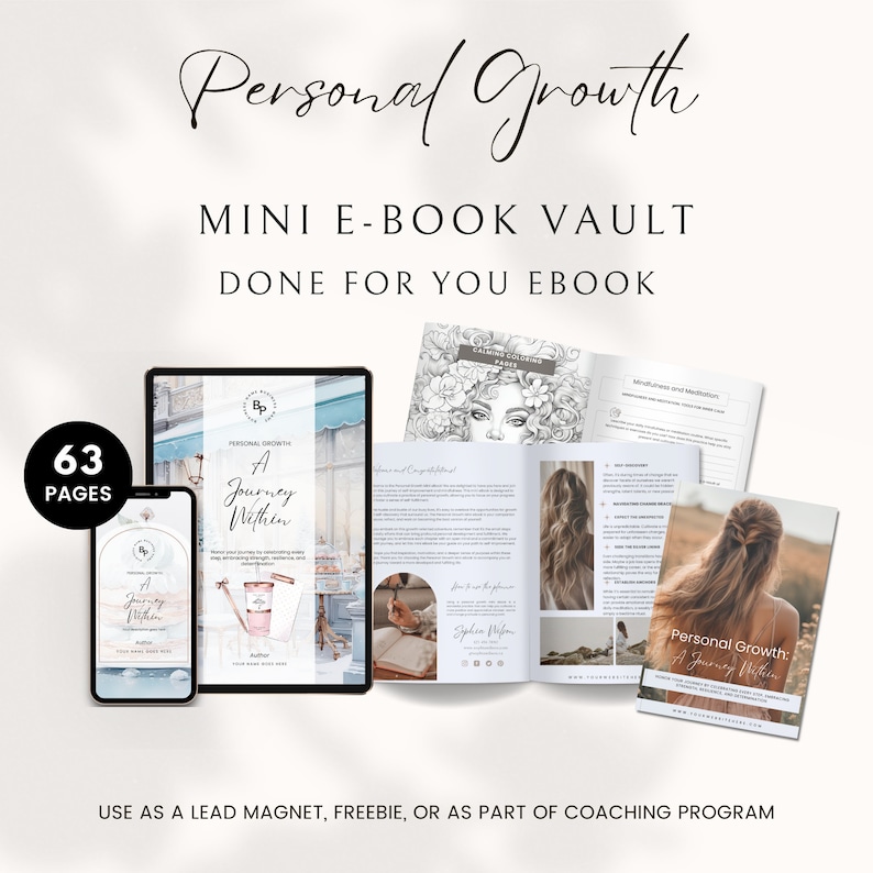 Personal Growth Ebook Self Improvement Growth Mindset - Etsy Canada