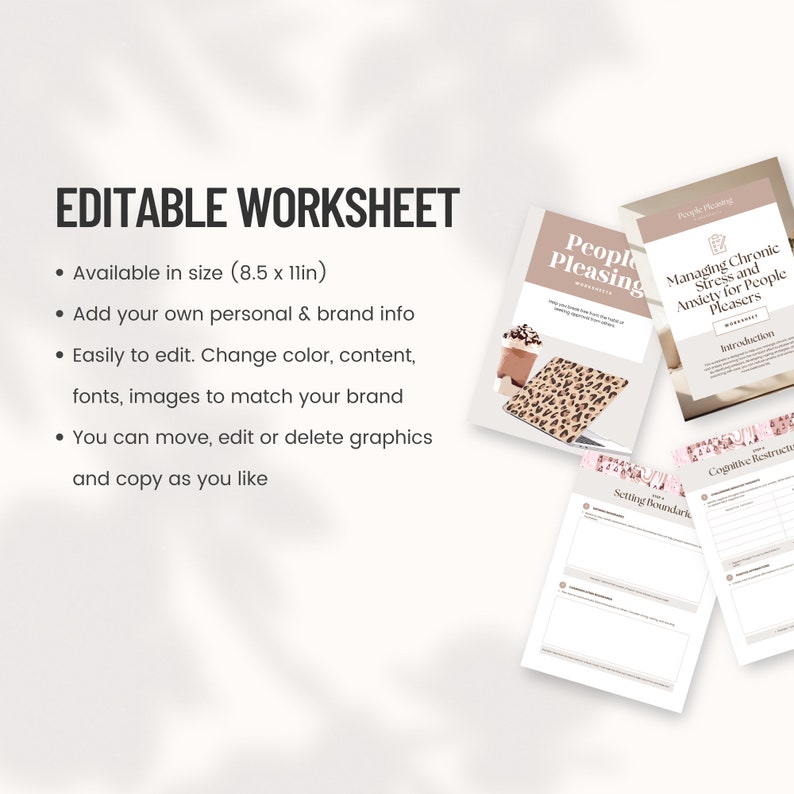 People Pleasing Worksheet, Setting Boundaries, Healthy Boundaries, Self ...