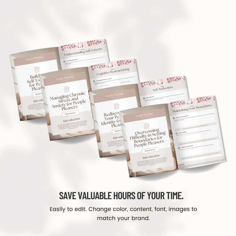 People Pleasing Worksheet, Setting Boundaries, Healthy Boundaries, Self ...