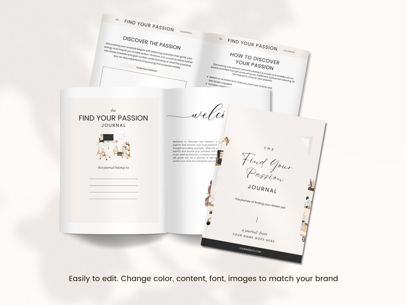 Find Your Passion Journal, Self-discovery, Self-exploration, Passion ...