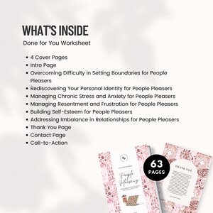 People Pleasing Worksheet, Setting Boundaries, Healthy Boundaries, Self ...