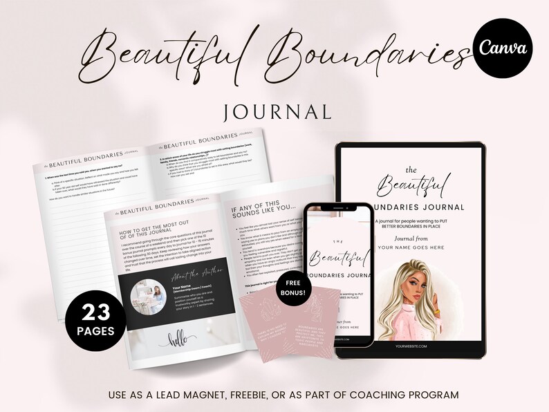 Beautiful Boundaries Journal Done for You Content Lead - Etsy