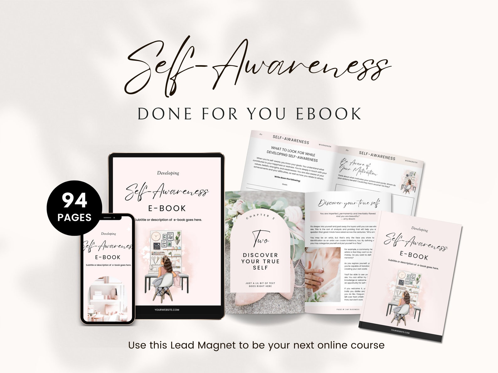 Self Awareness Workbook, Done for You Course, Life Coaching Tools, Lead ...