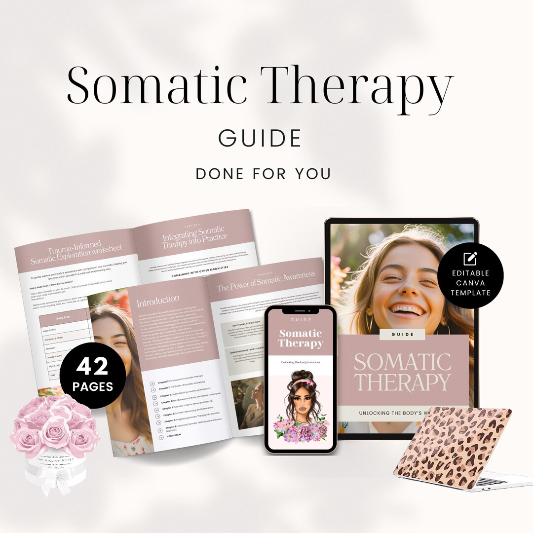 Somatic Therapy Guide for Coaches Somatic Healing Worksheet Wellness ...
