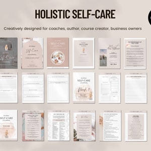 Holistic Self Care Journal, Done for You, Lead Magnet Workbook, Life ...