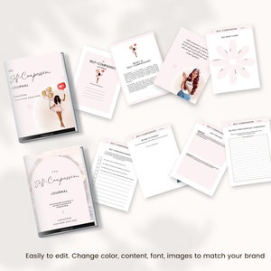 Self-compassion Journal, Self Care Toolkit, Therapy Workbook, Self ...