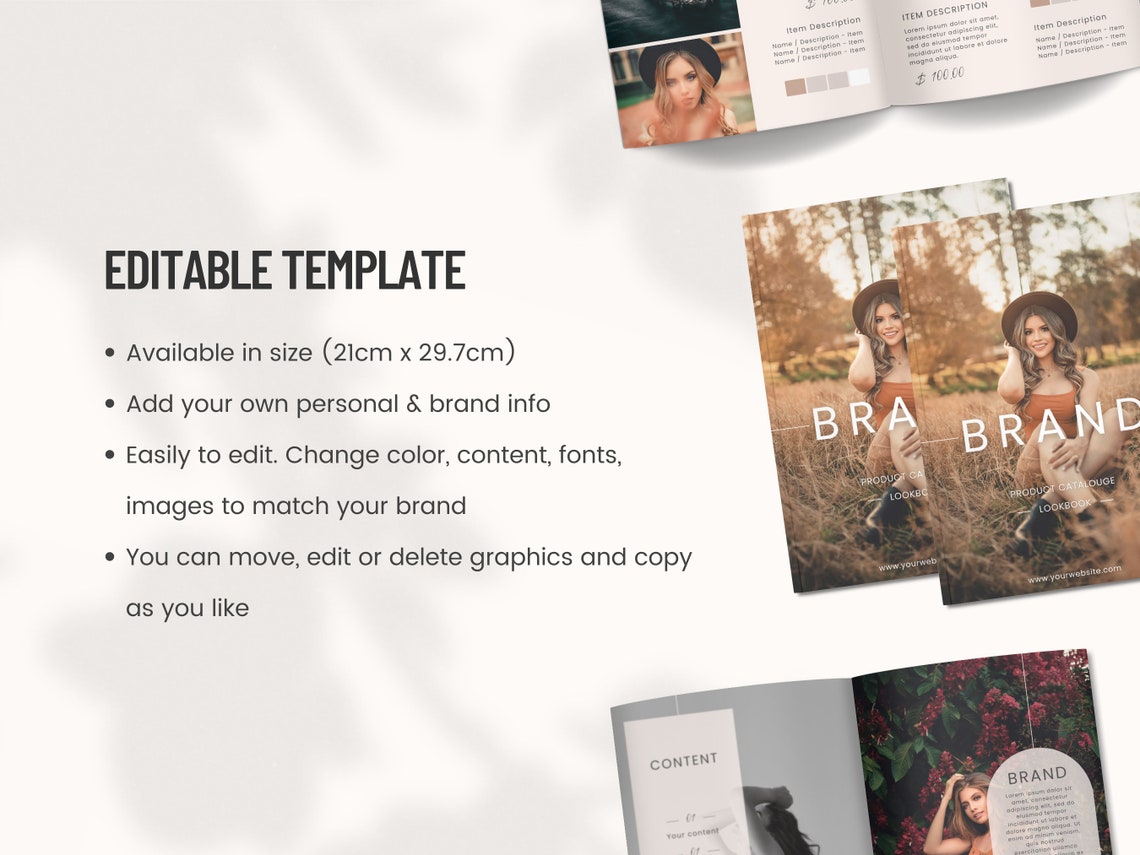 Lookbook Template, Fashion Lookbook Template, Fashion Magazine Template ...