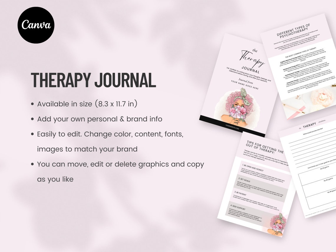Therapy Journal, Mental Health Journal, Depression Therapy Journal ...
